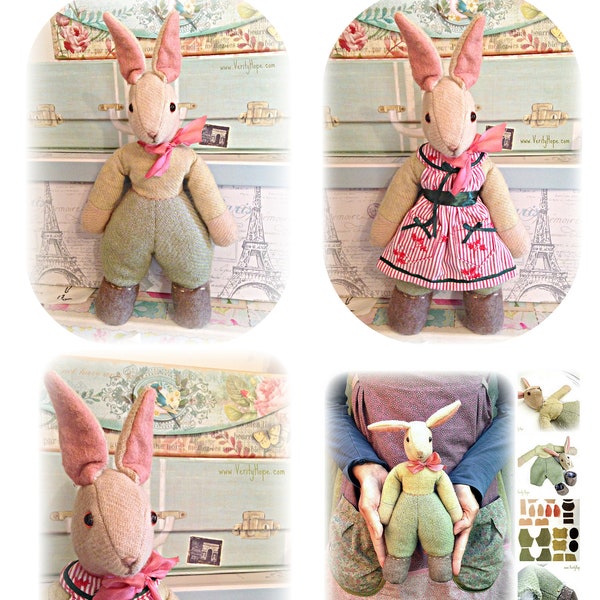 Cloth Rabbit Pattern - Etsy