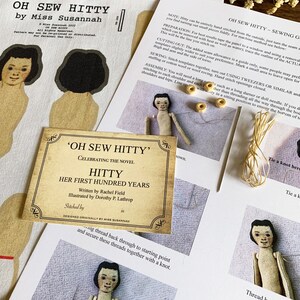 Easy Fabric Printed Jointed Cloth Doll Pattern Kit to Create Antique ...