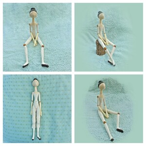 Bead Jointed Cloth Doll Sewing Pattern: Historical Style (digital ...