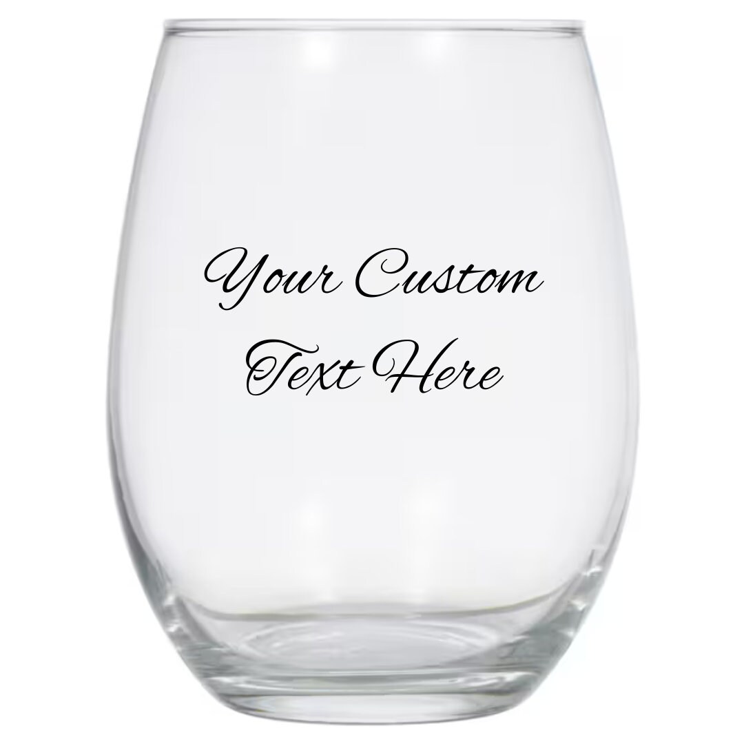 Personalized Glasses With Custom Text, Initials, Logos, Designs. - Etsy