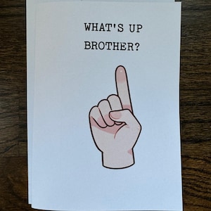 What's up Brother? Sketch Youtuber and Twitch Streamer Greeting Card ...