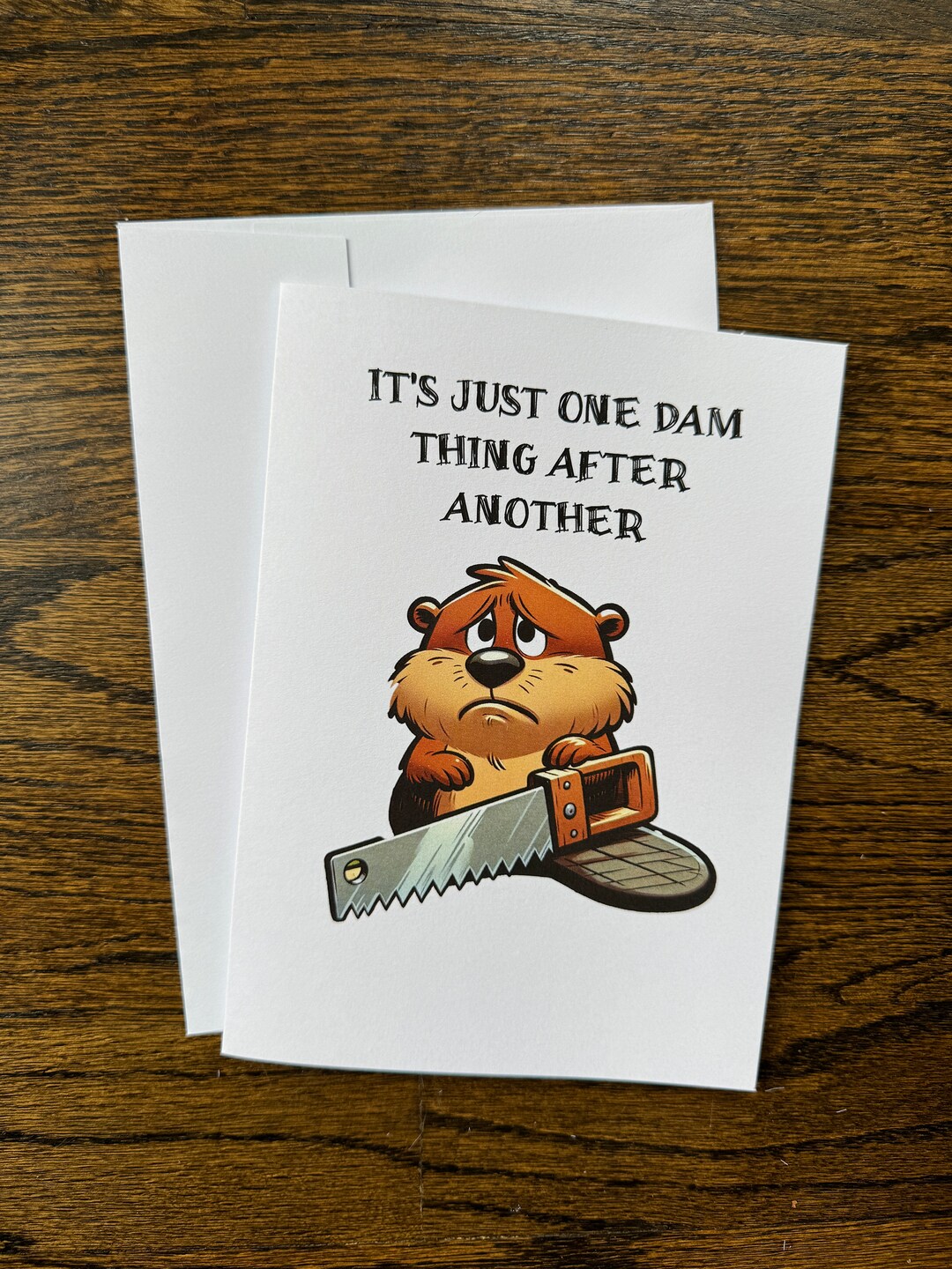 Sympathy Card for Grieving, Sad Beaver - Etsy