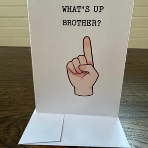 What's up Brother? Sketch Youtuber and Twitch Streamer Greeting Card ...