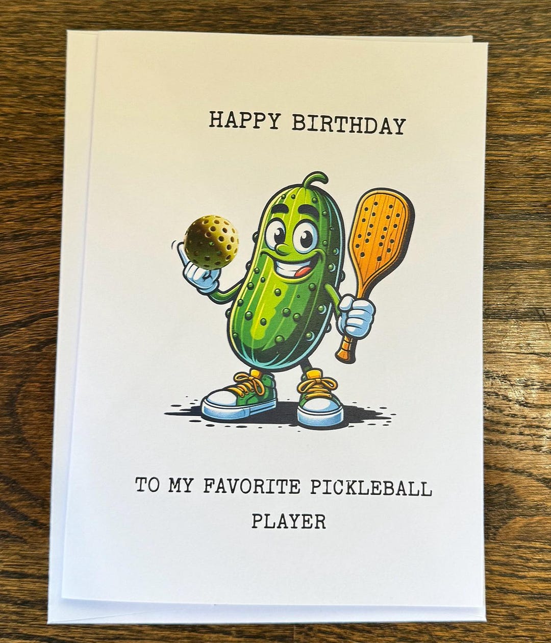 Funny Pickleball Birthday Card - "happy Birthday to My Favorite ...