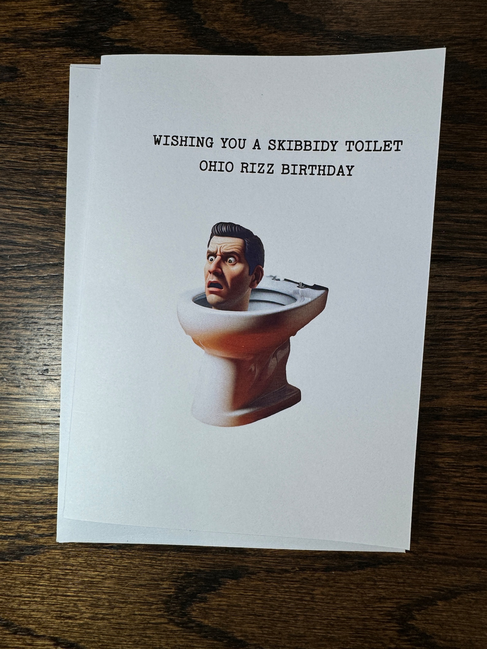 Skibidi Toilet Ohio Rizz Birthday - Hilarious Meme-inspired Greeting ...