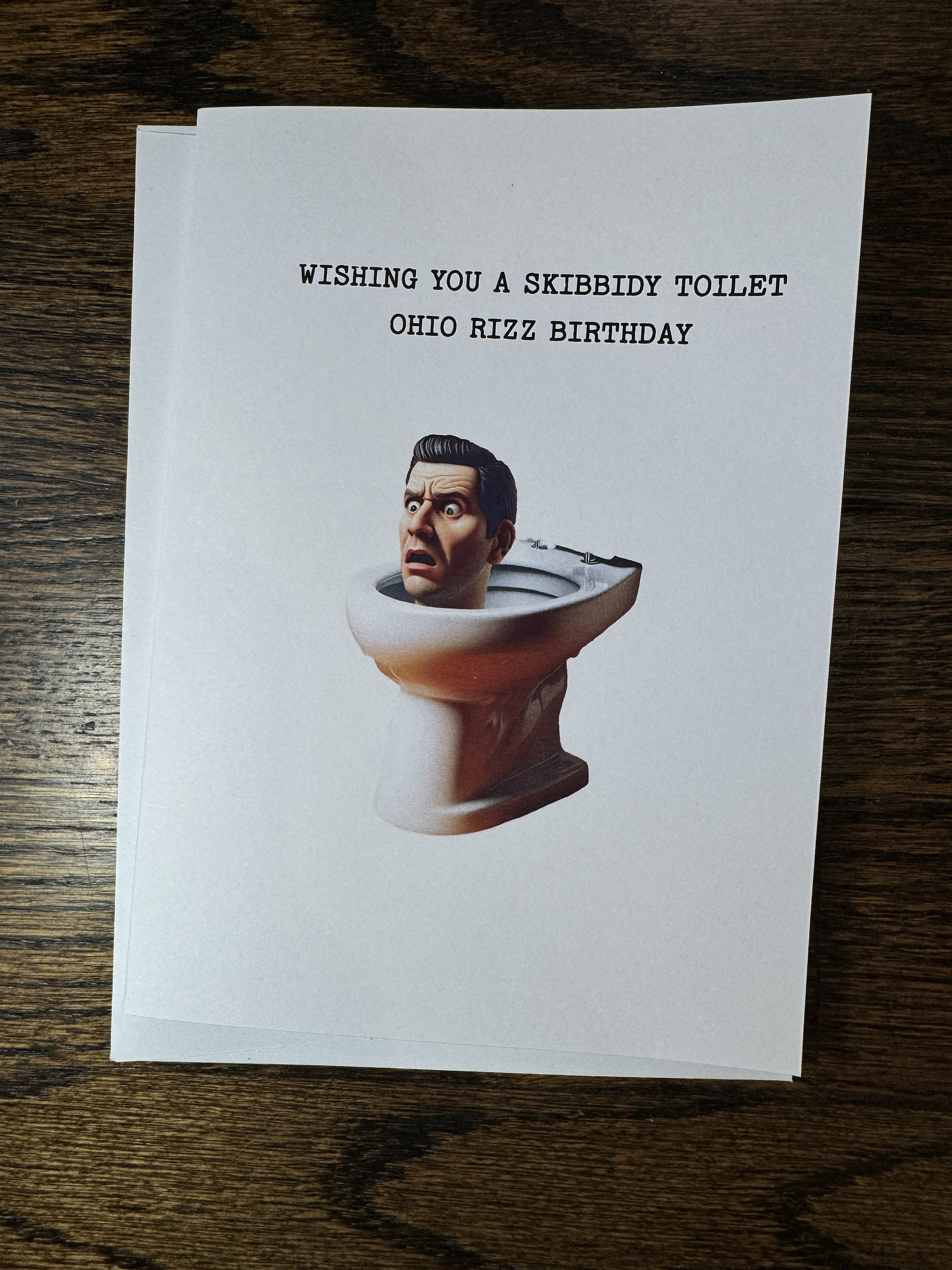 Skibidi Toilet Ohio Rizz Birthday - Hilarious Meme-inspired Greeting ...