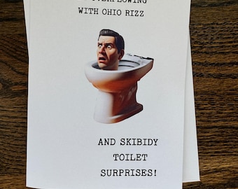 Skibidi Toilet Ohio Rizz Birthday - Hilarious Meme-inspired Greeting ...