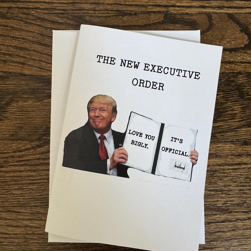 Trump Greeting Card - Etsy