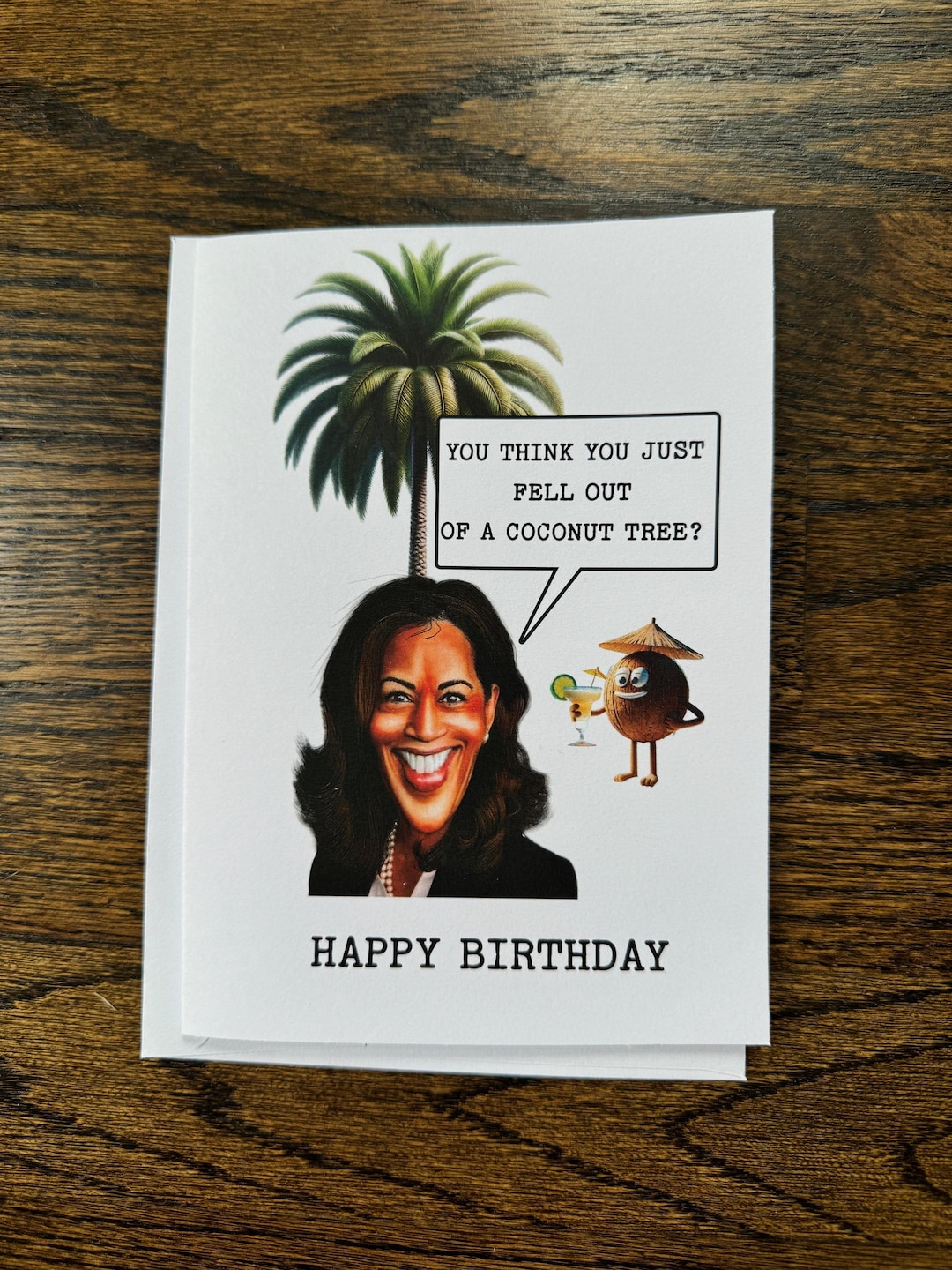 Funny Kamala Harris "coconut Tree" Birthday Card - Viral Quote ...