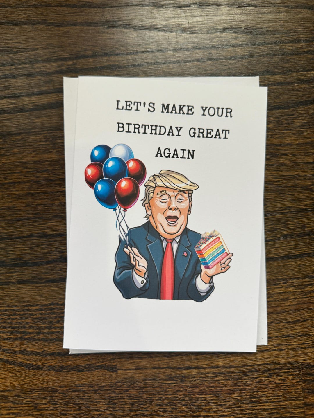 Donald Trump Birthday Greeting Card - "let's Make Your Birthday Great ...