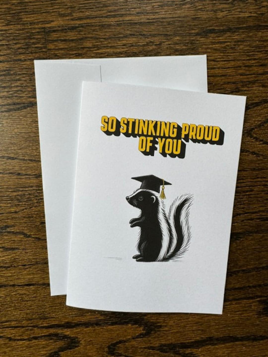 Graduation Skunk Greeting Card for Student - Etsy