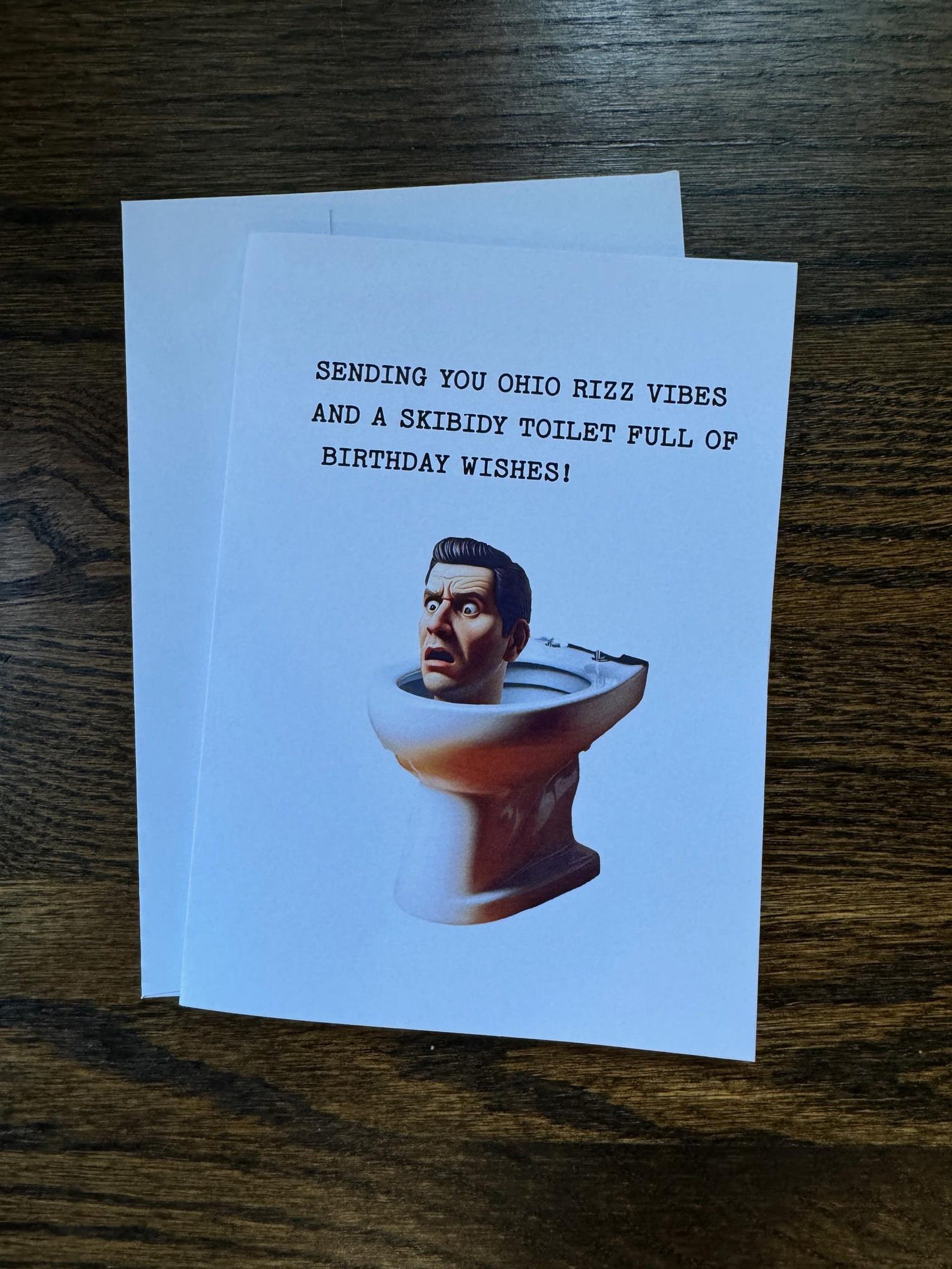 Skibidi Toilet Ohio Rizz Birthday - Hilarious Meme-inspired Greeting ...