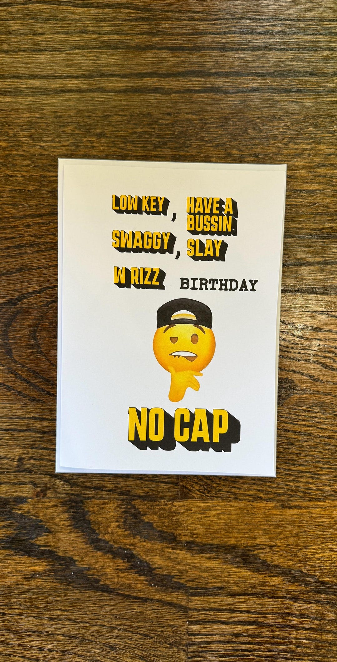 Trendy Gen Z/alpha Birthday Greeting Card - Funny & Colorful Phrases - Etsy