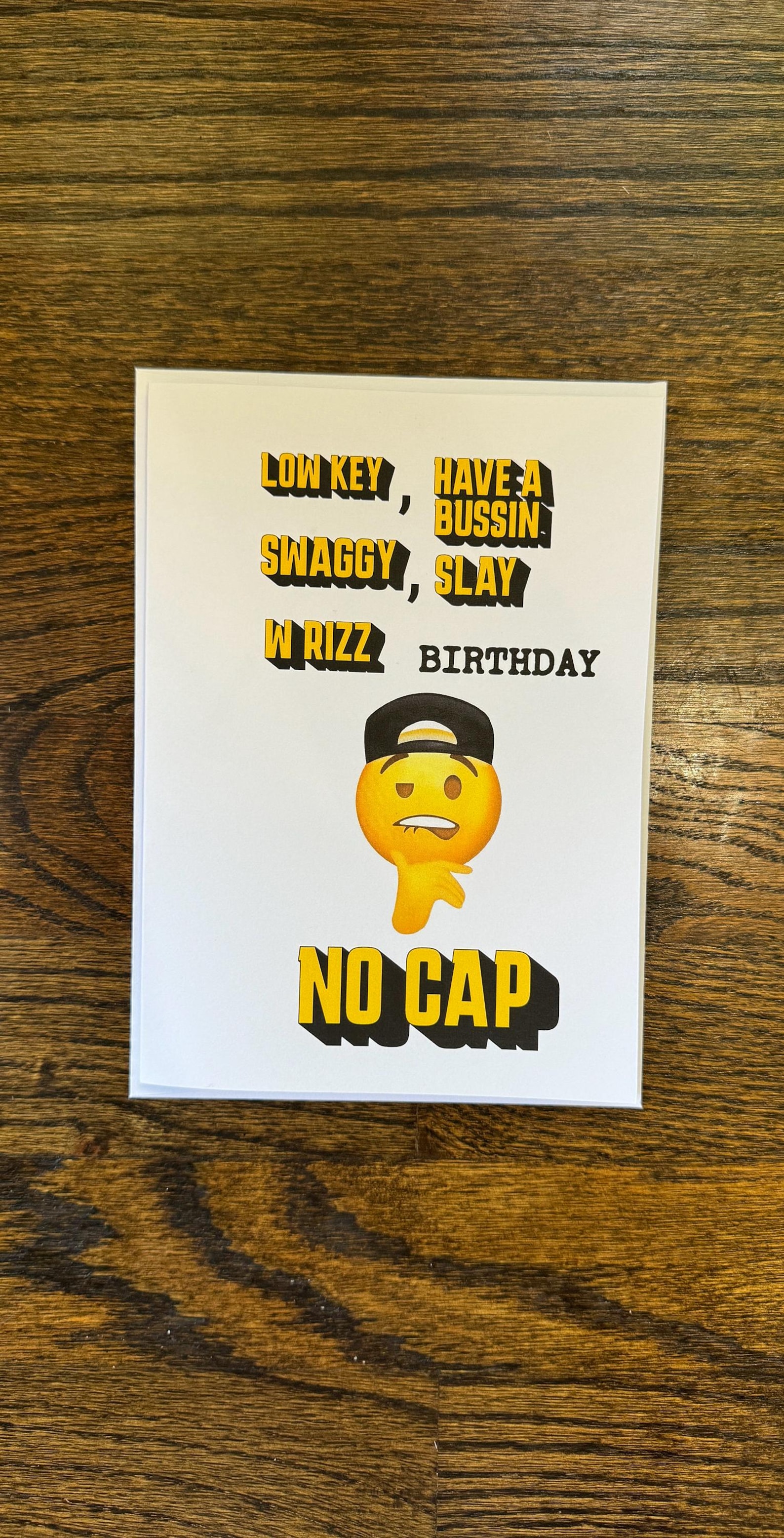 Trendy Gen Z/alpha Birthday Greeting Card - Funny & Colorful Phrases - Etsy