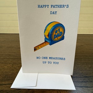 Happy Father's Day Card, No One Measures up to You - Etsy