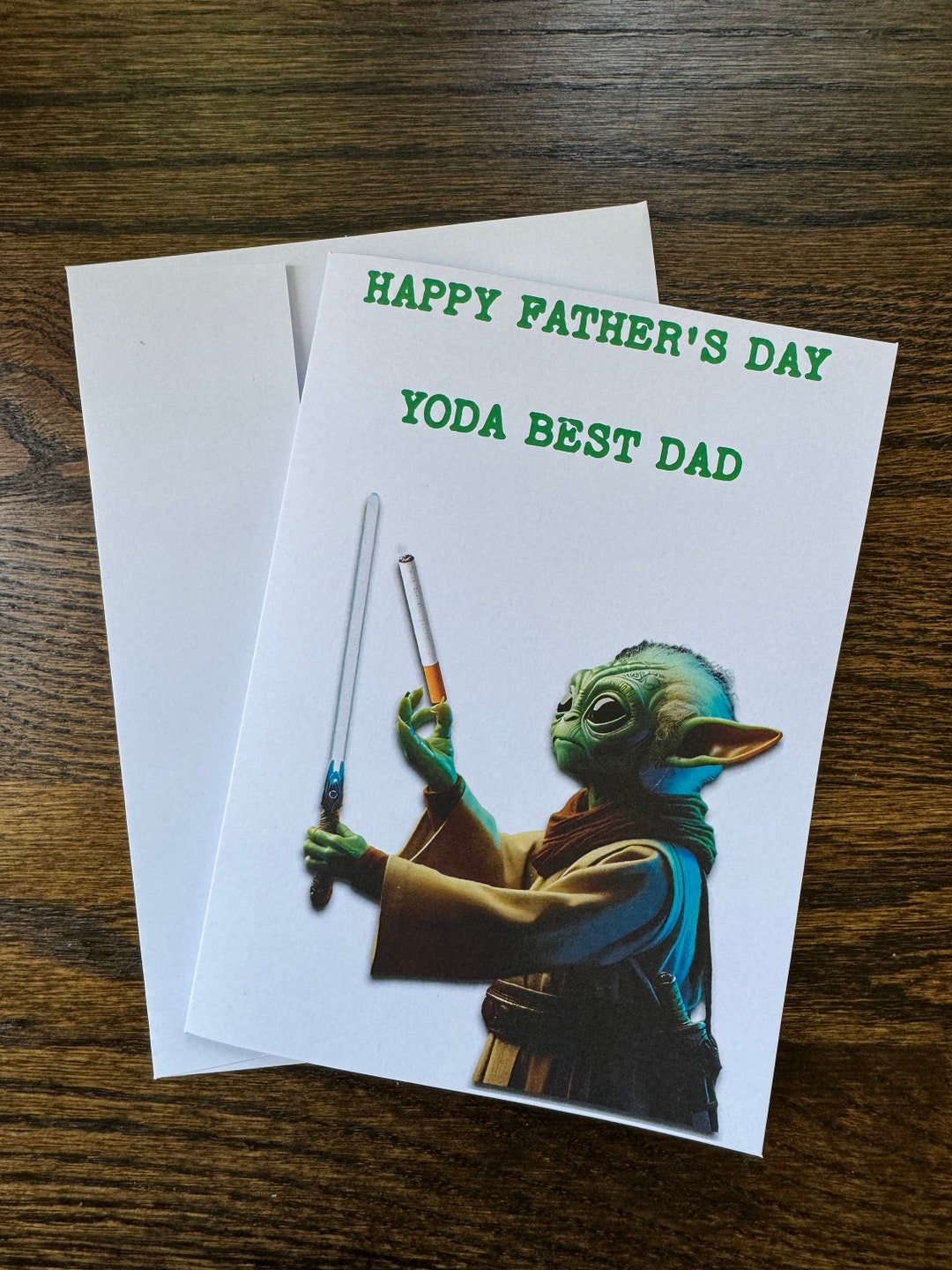 Yoda Star Wars Father's Day Card for Dad - Etsy