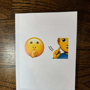 Mewing Trend Emoji Card - Humorous Greeting Card - Etsy