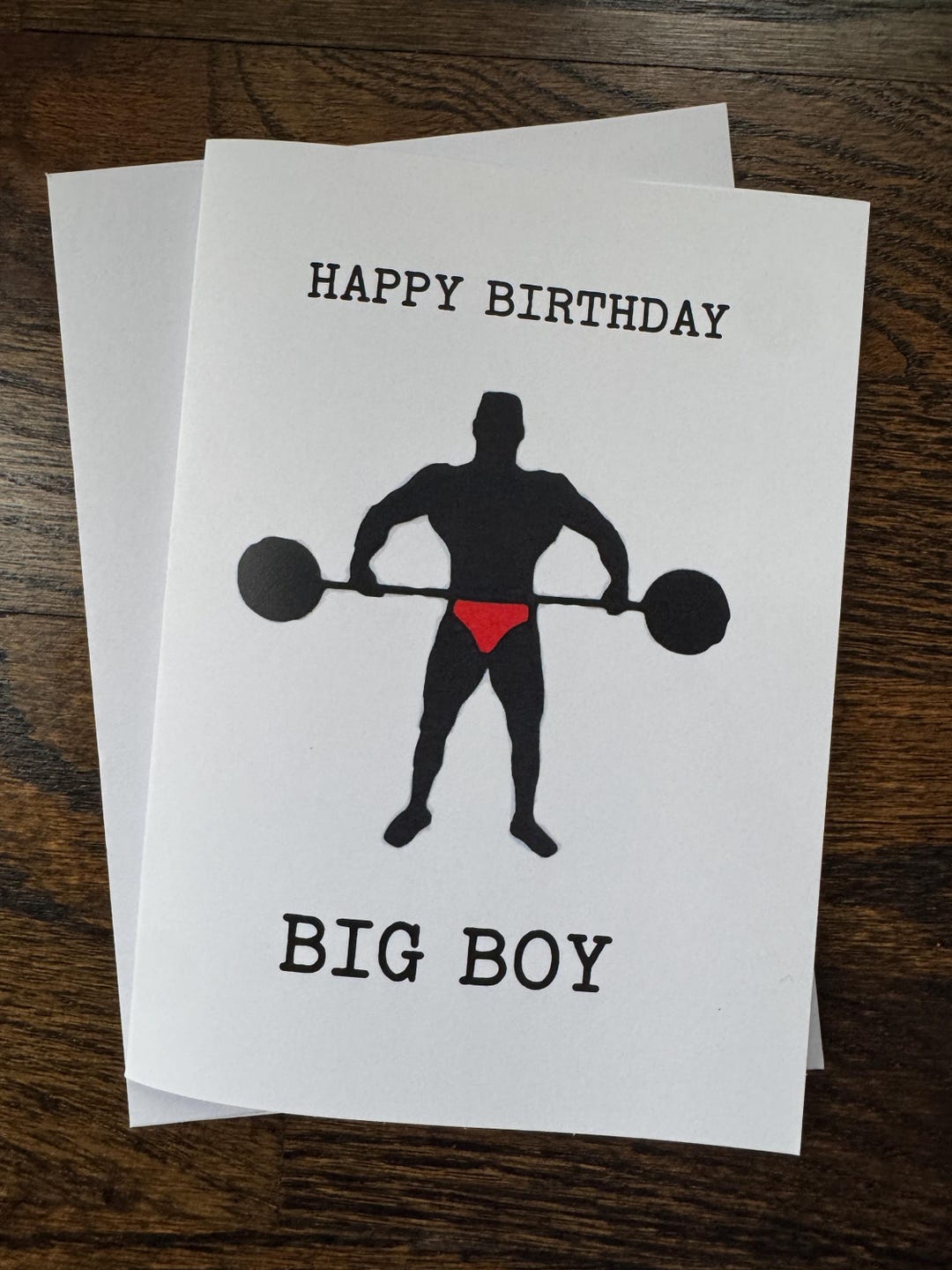 Funny Crossfit Birthday Card “happy Birthday Big Boy” Weightlifting ...