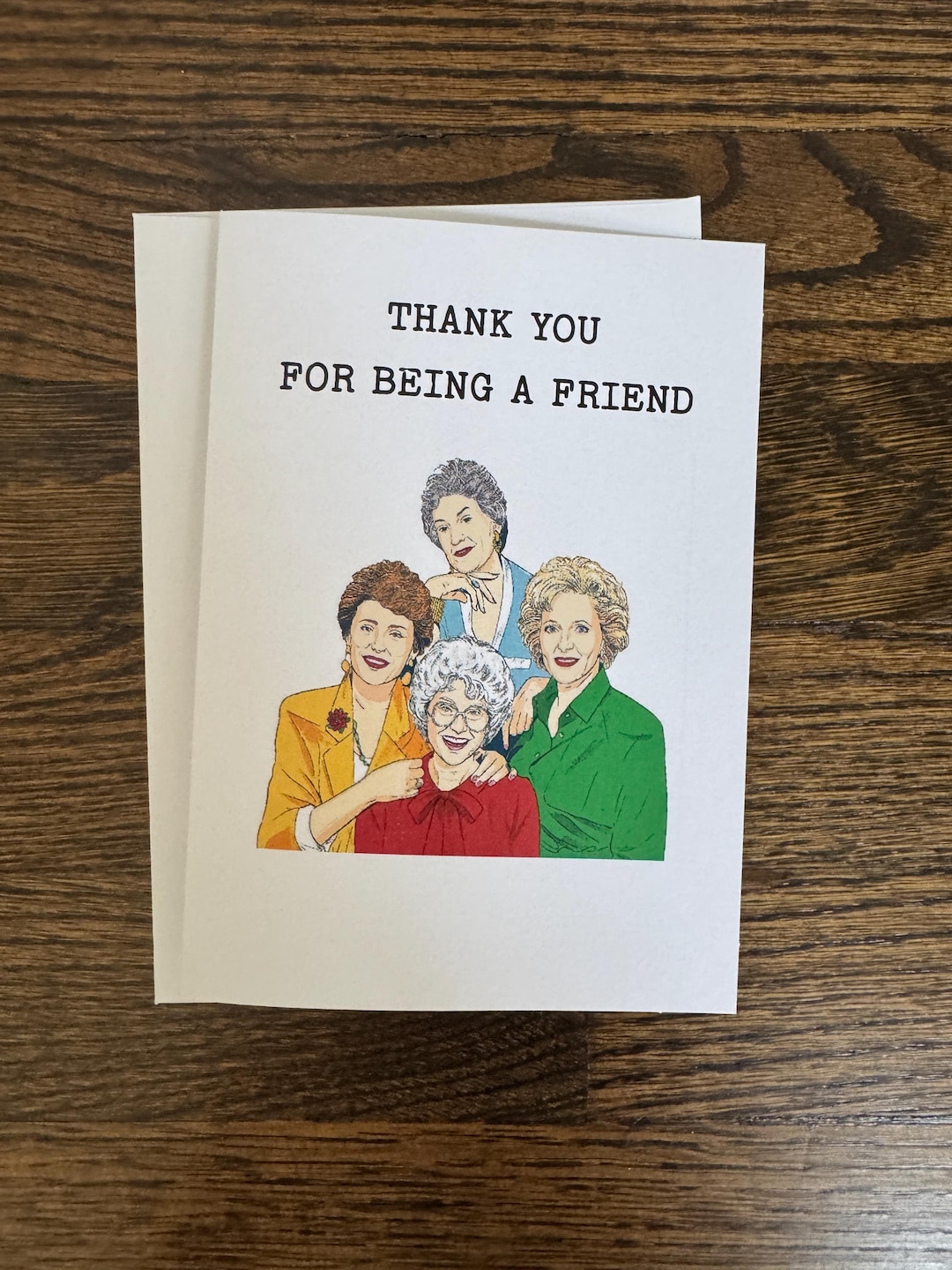 Funny Golden Girls Thank You Card – "thank You for Being a Friend" - Etsy