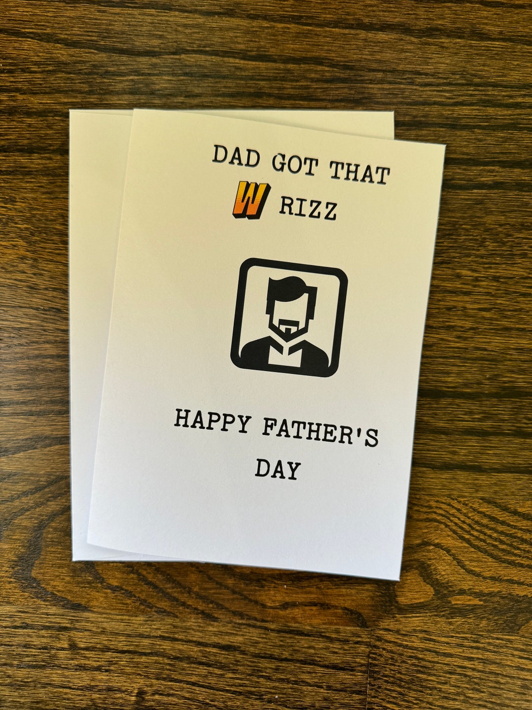 Dad Got That "w Rizz" Father's Day Funny Card - Etsy