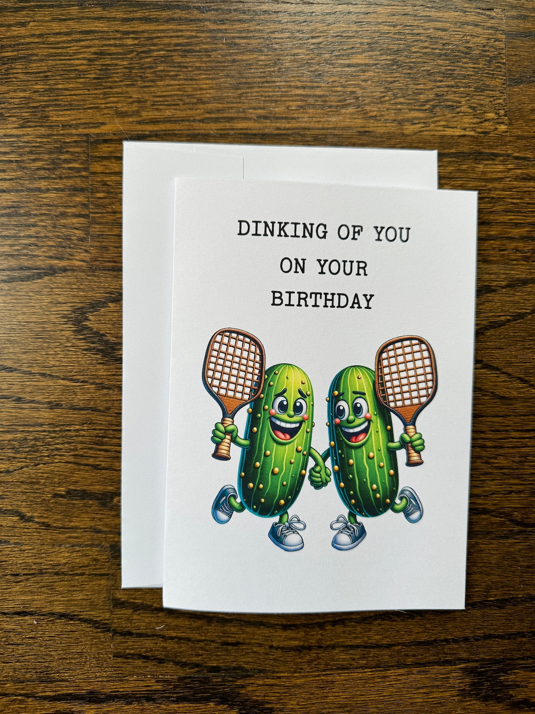 Pickleball Birthday Card With Funny Cartoons for Him or Her - Etsy