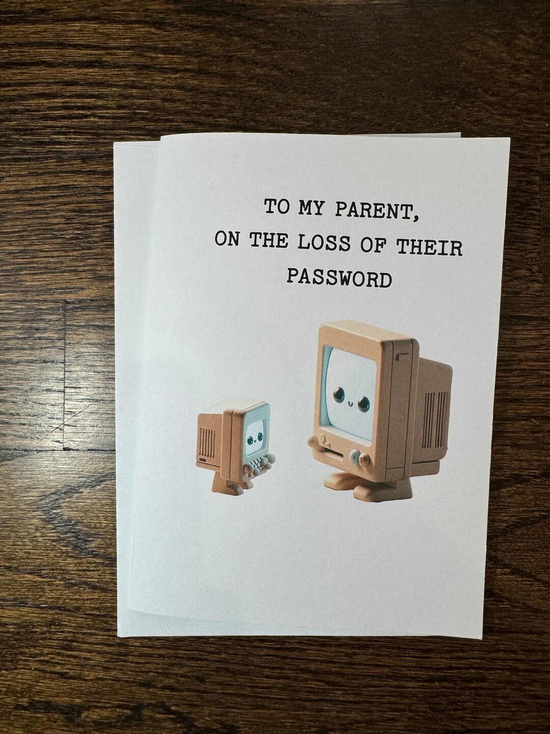 Funny Joke Parents Password Greeting Card | Humor Computer Cartoon ...