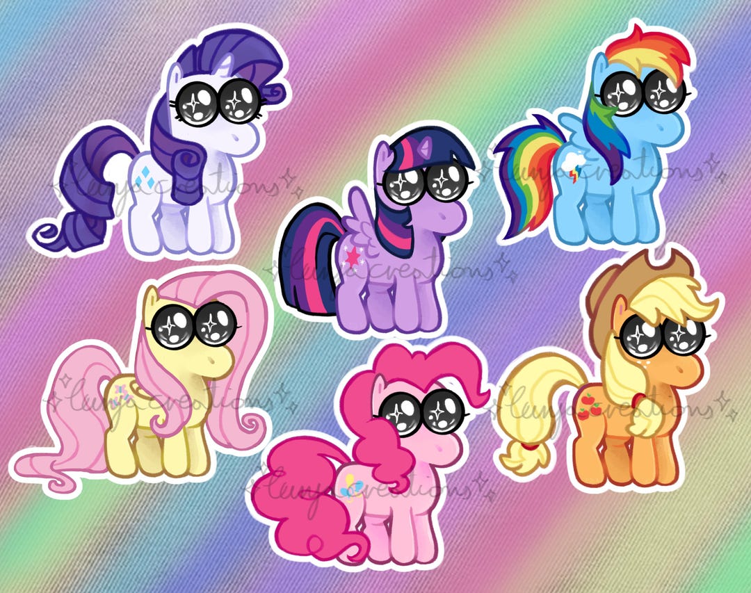 Mlp My Little Pony Silly Filly Stickers - Etsy