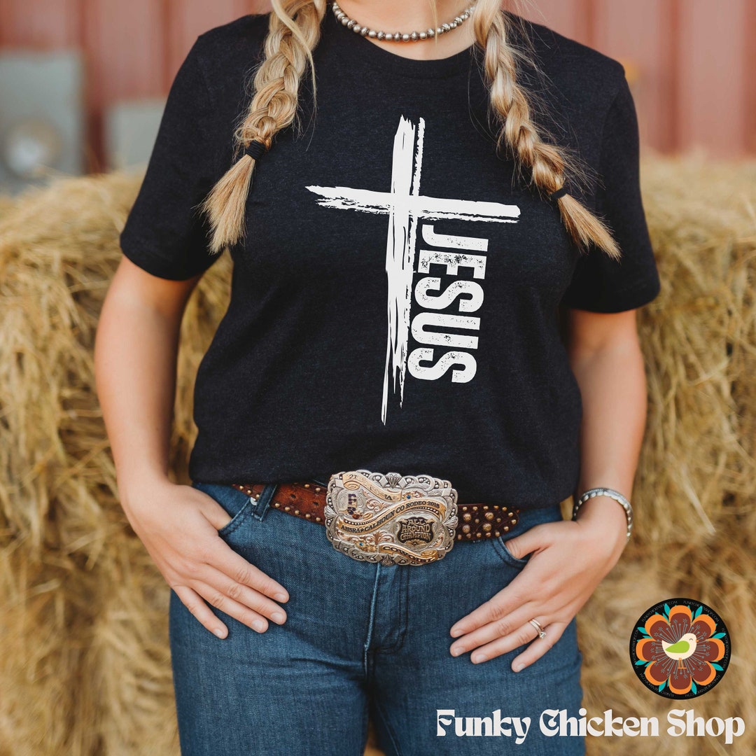 Jesus Cross Shirt Faith Shirt Inspirational Shirt Jesus T - Etsy
