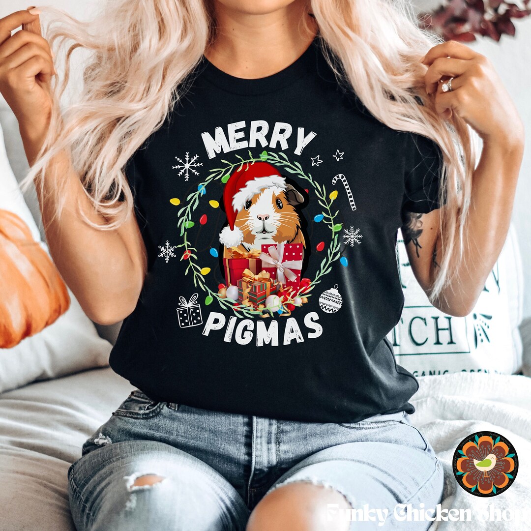 Christmas Guinea Pig Shirt, Merry Pigmas T-shirt, Guinea Pig Tshirt ...