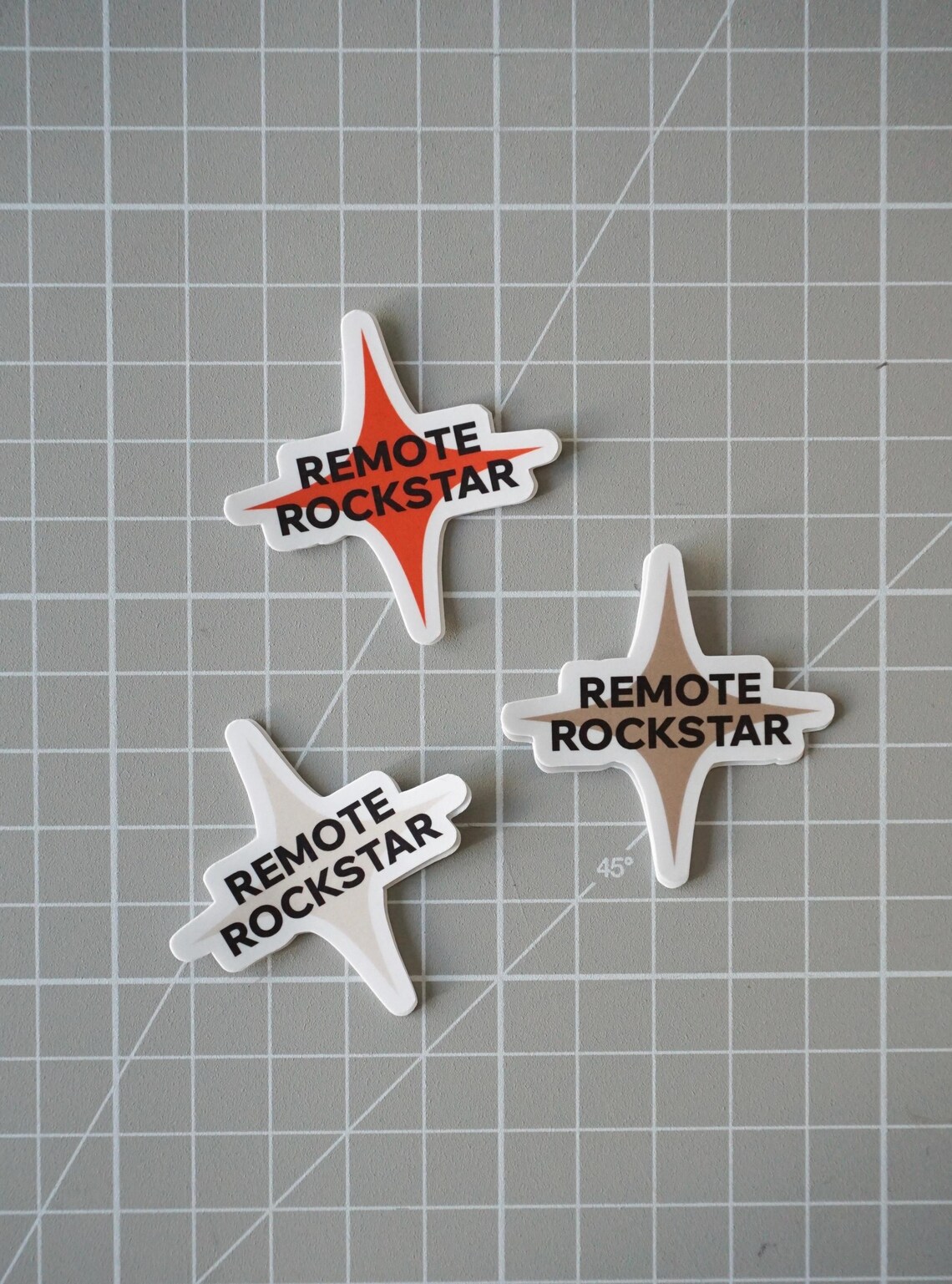 Remote Rockstar | Matte Vinyl Waterproof Sticker | 4.5x4.5 Cm ...