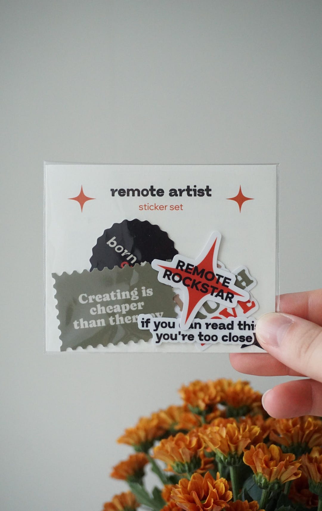 Artistic Vibes Sticker Set | 6 Matte Vinyl Stickers for Creatives ...