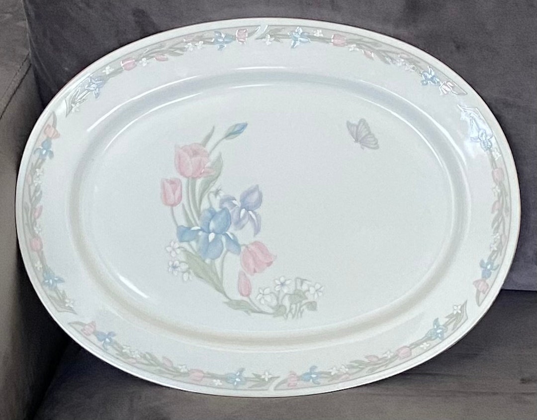 Illusions by Excel Centerstage Serving Platter 14” Vintage China - Etsy