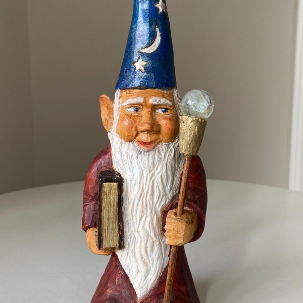 Hand Carved Wizard - Etsy