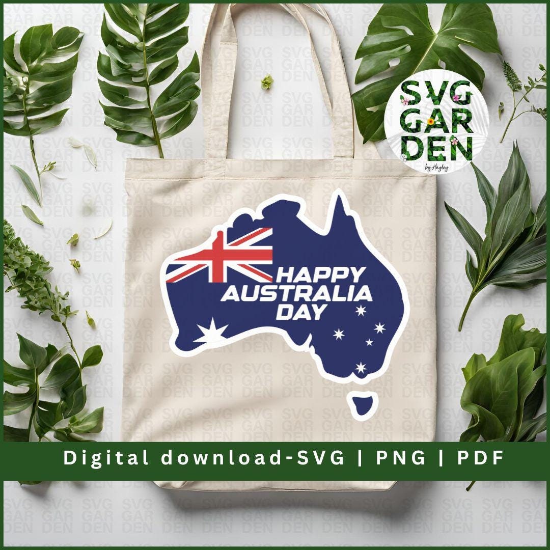 Happy Australia Day Svg, Australia Day Svg, Australian Flag Svg ...