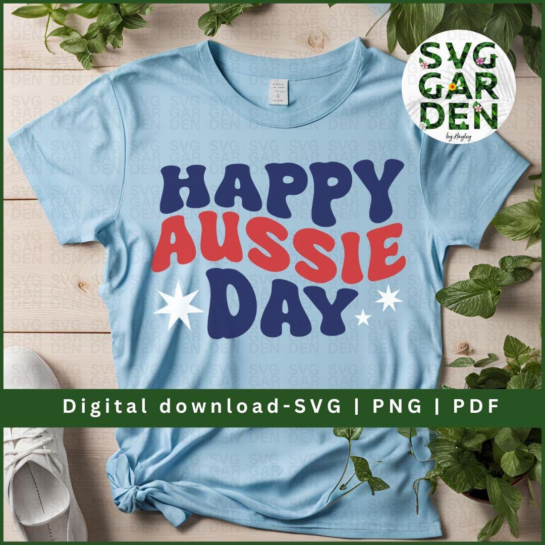 Happy Aussie SVG, Australia Day Svg, Australia Svg, Australia Flag Svg ...