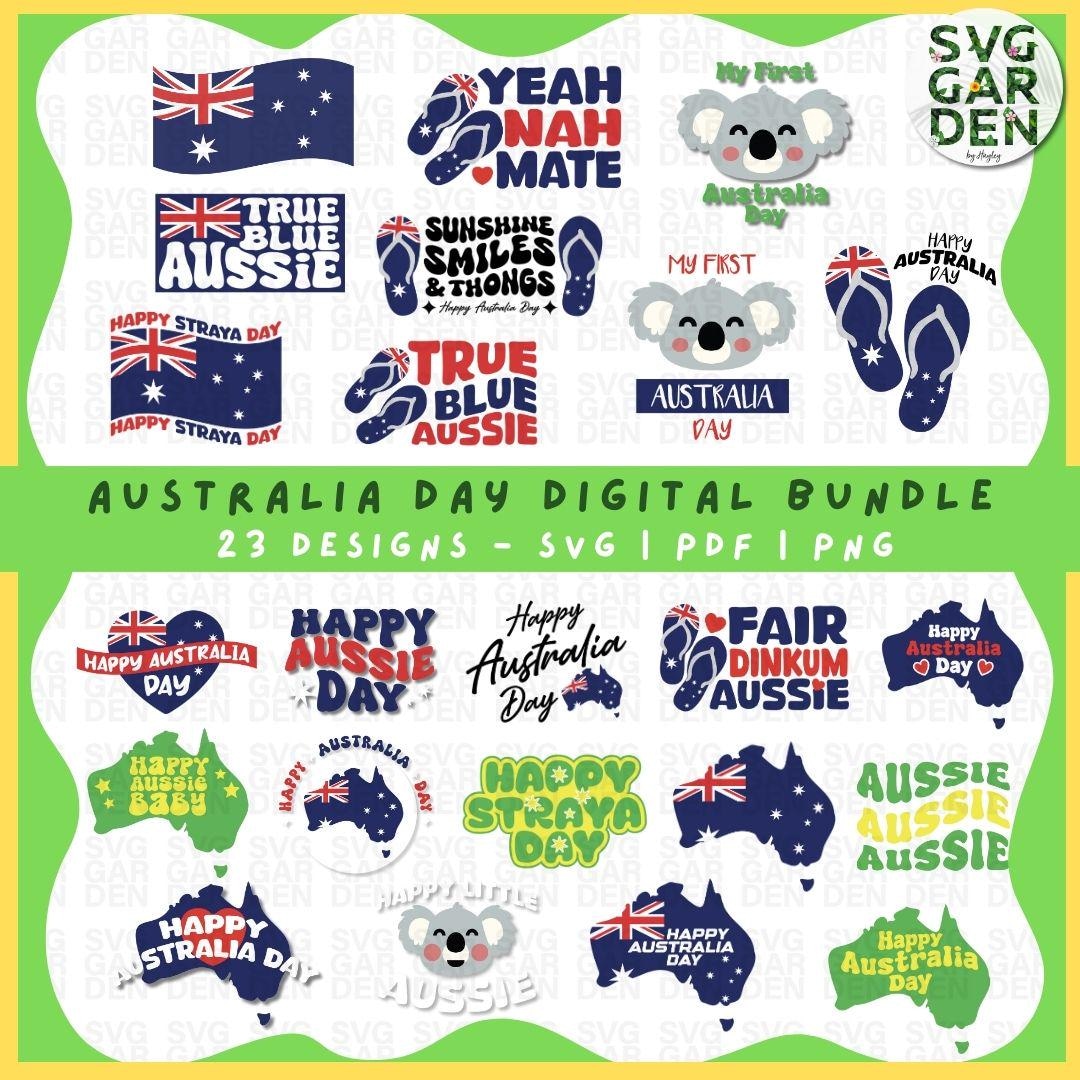 Australia Day Svg, Australia Day Bundle, Australian Flag Svg, Australia ...