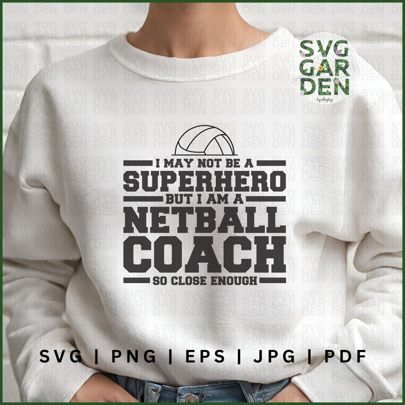 Netball Coach SVG, Netball SVG, Cut Files for Cricut, Netball Clipart ...