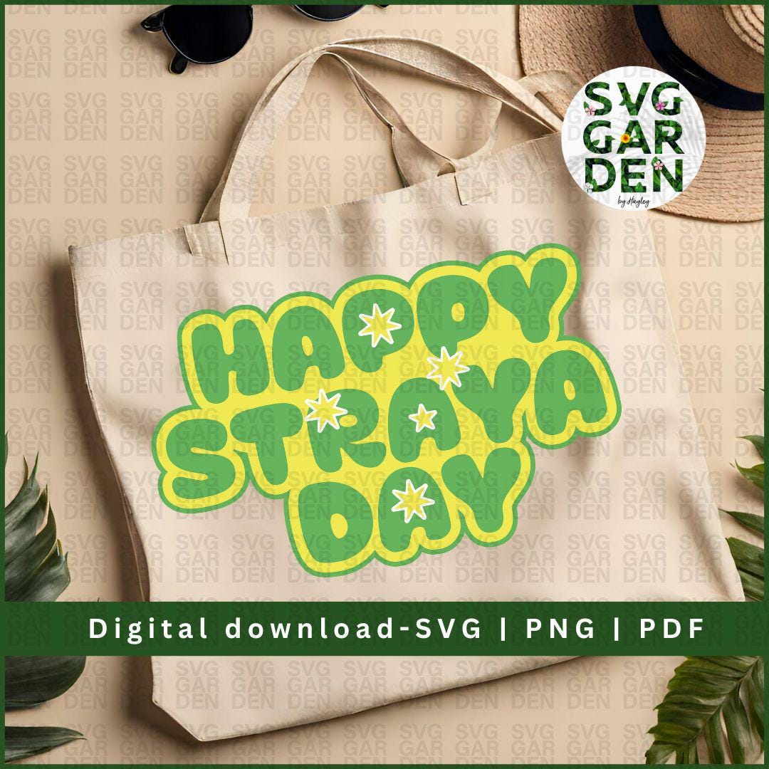 Happy Straya Day Svg, Happy Australia Day SVG, Australian Flag Svg ...