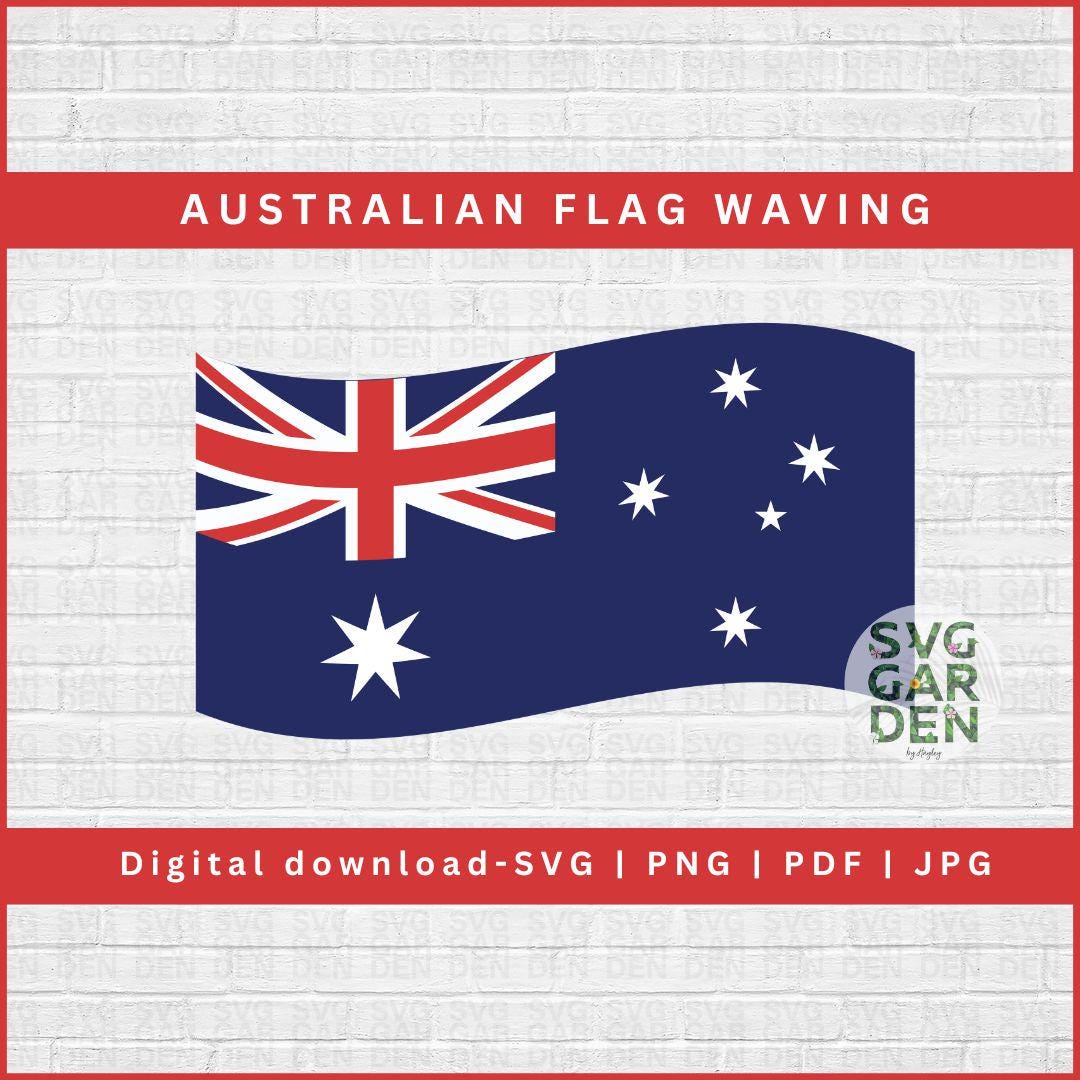 Australian Flag Svg, Australia Day Svg, Australian Icon, Australian ...
