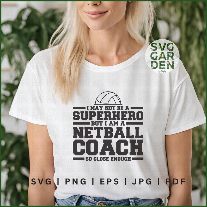 Netball Coach SVG, Netball SVG, Cut Files for Cricut, Netball Clipart ...