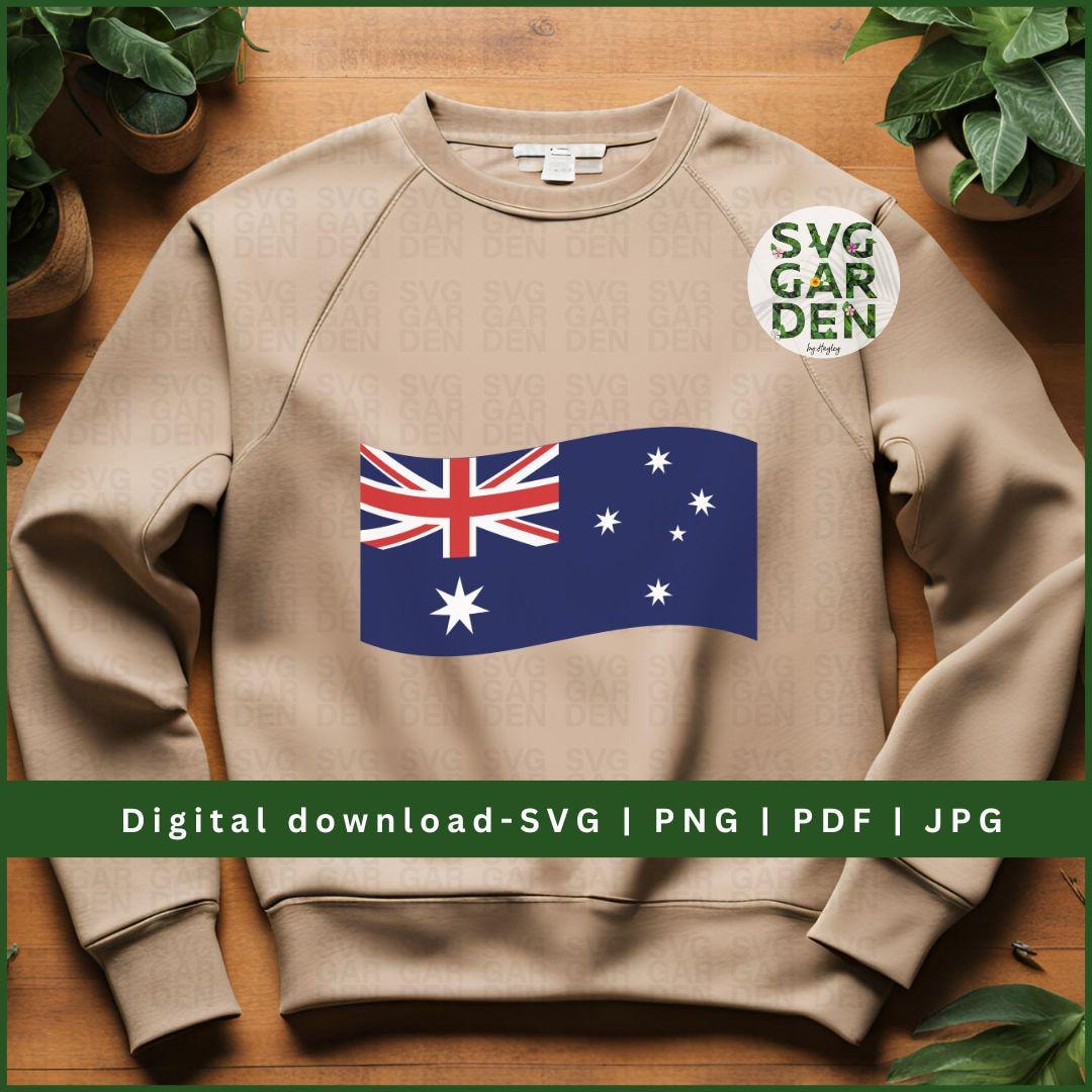 Australian Flag Svg, Australia Day Svg, Australian Icon, Australian ...
