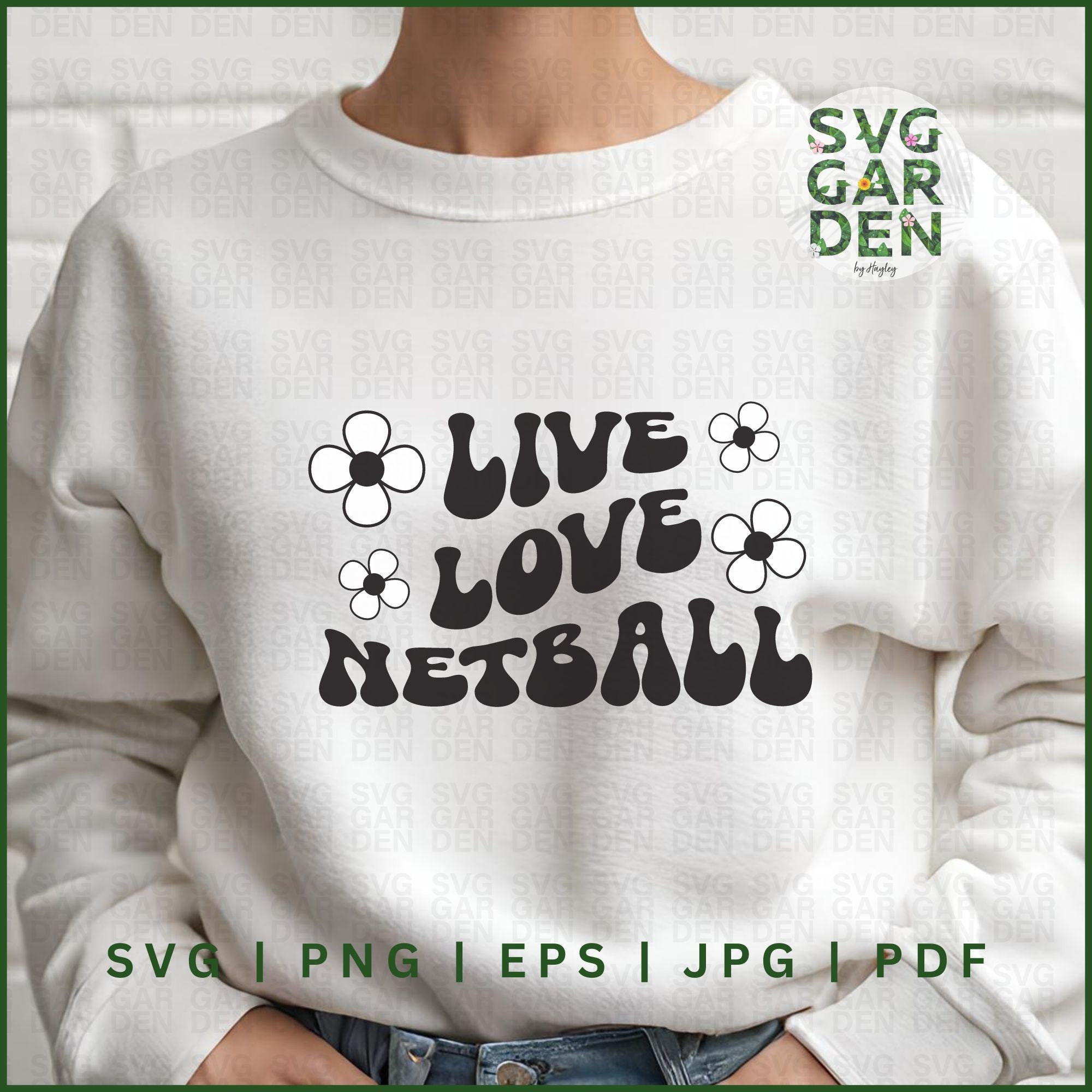 Live Love Netball Svg, Netball SVG, Netball Gift, Cut Files for Cricut ...
