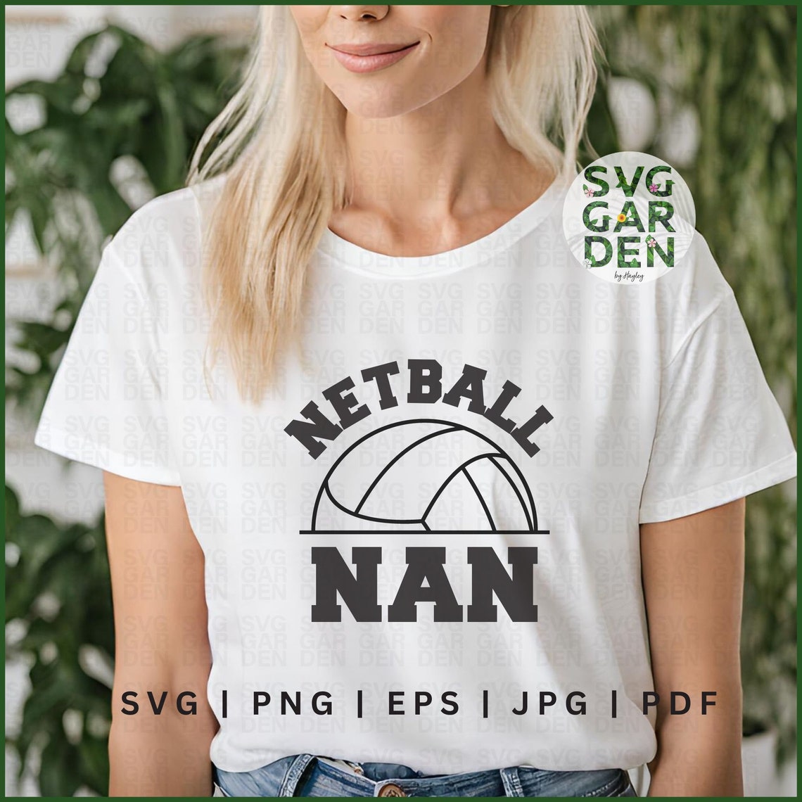 Netball Nan SVG, Nan SVG, Netball SVG, Netball Geschenk, Schnittdateien ...
