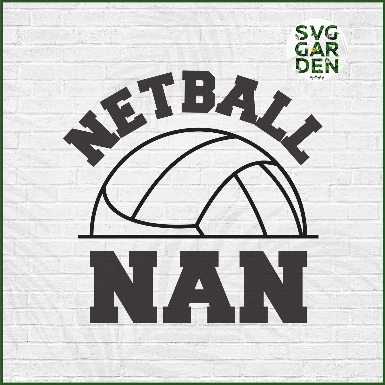 Netball Nan SVG, Nan SVG, Netball SVG, Netball Geschenk, Schnittdateien ...