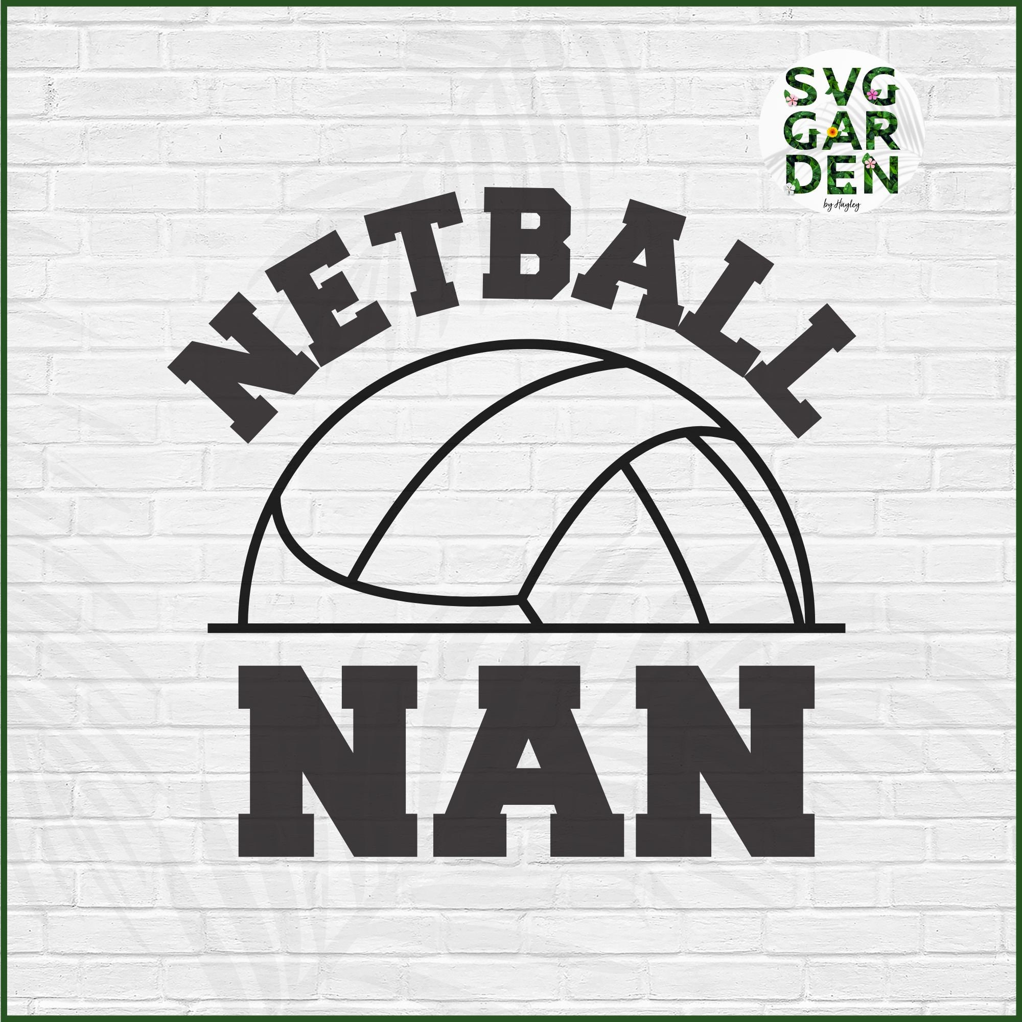 Netball Nan SVG, Nan SVG, Netball SVG, Netball Geschenk, Schnittdateien ...