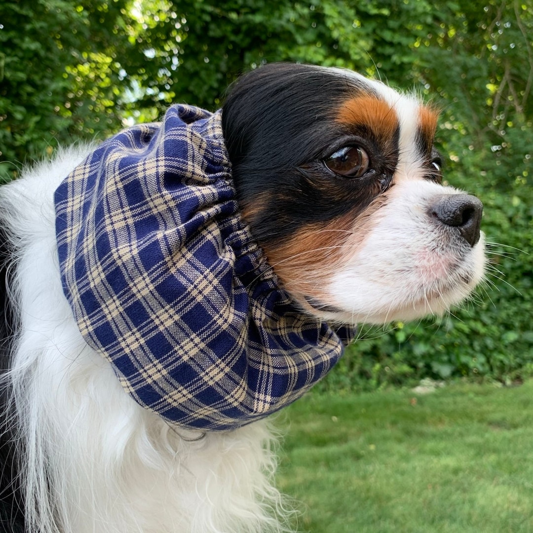 Cavalier Snood ~ Navy & Beige Check - Etsy