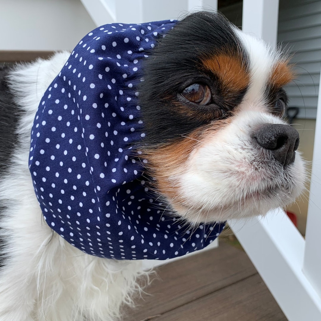 Cavalier Snood ~ Navy Polka Dot - Etsy