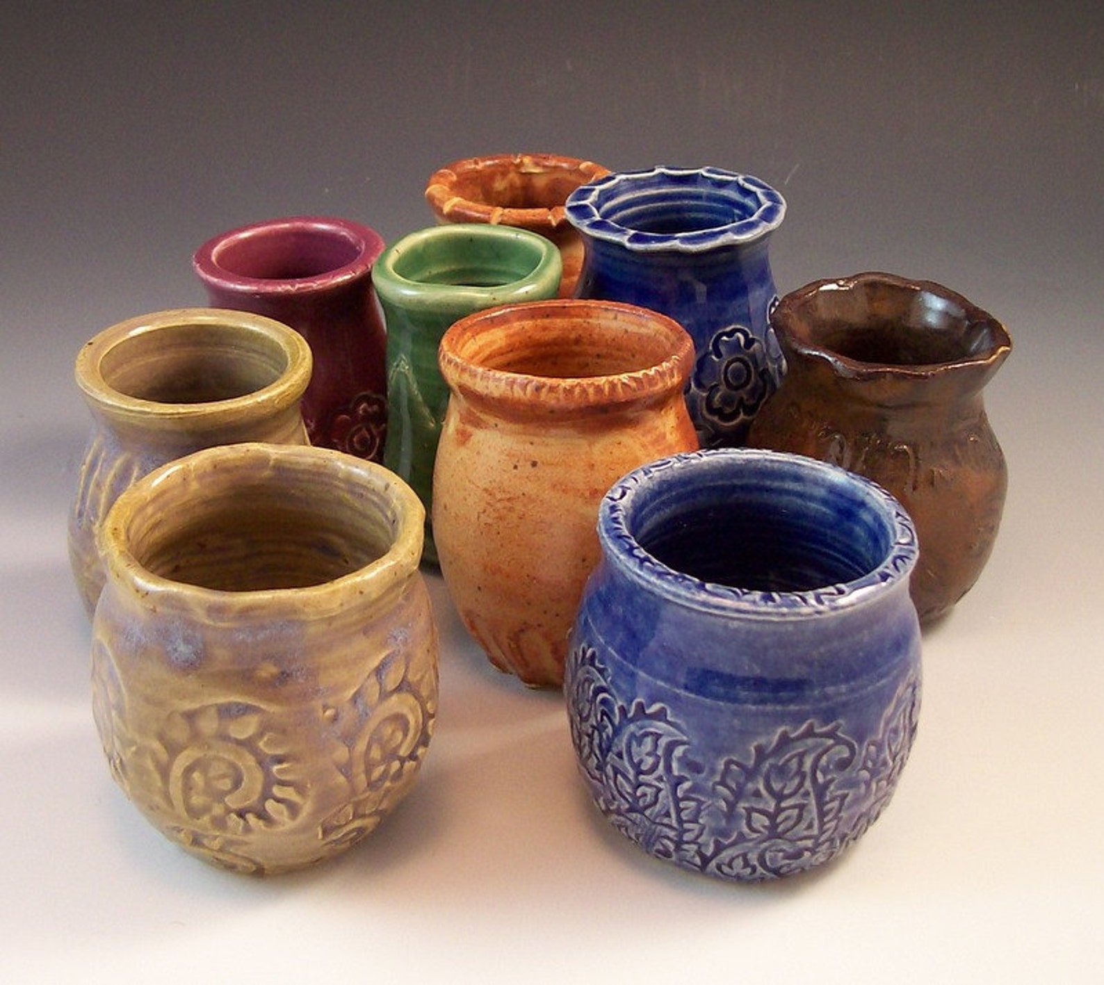 Little Pottery Fairy Vase/ Small Pottery Flower Vase/ | Etsy