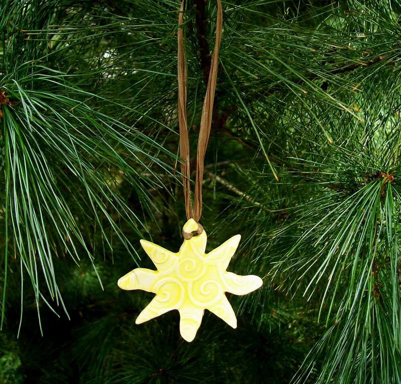 Yellow Sun Ornament /swirly Sun Ornament - Etsy