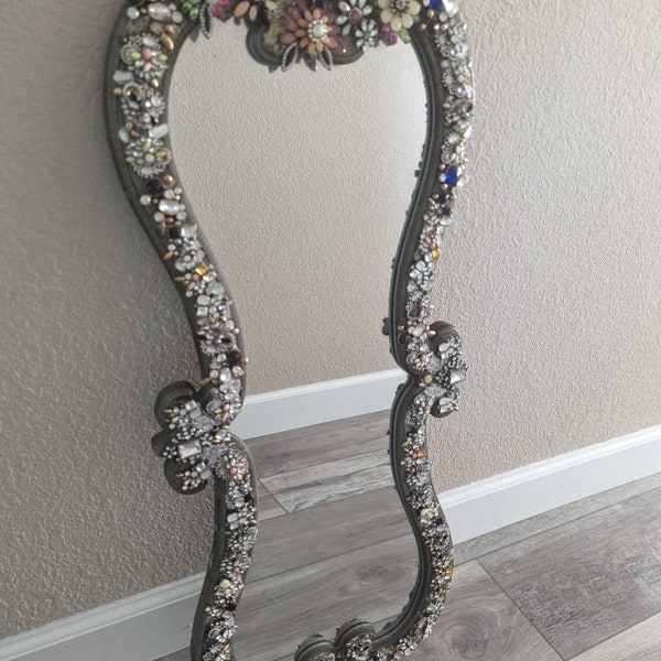 Jeweled Hand Mirror - Etsy